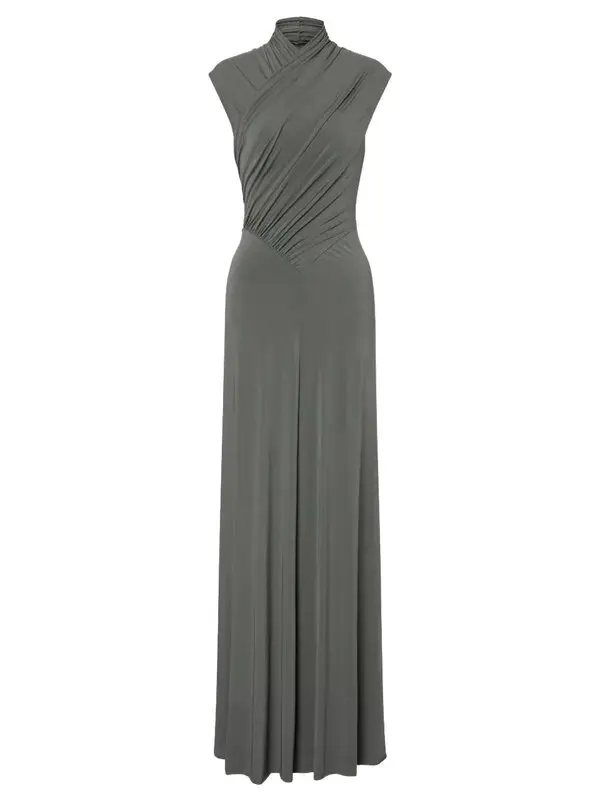 Alberta Ferretti Stretch Long Dress - Grey