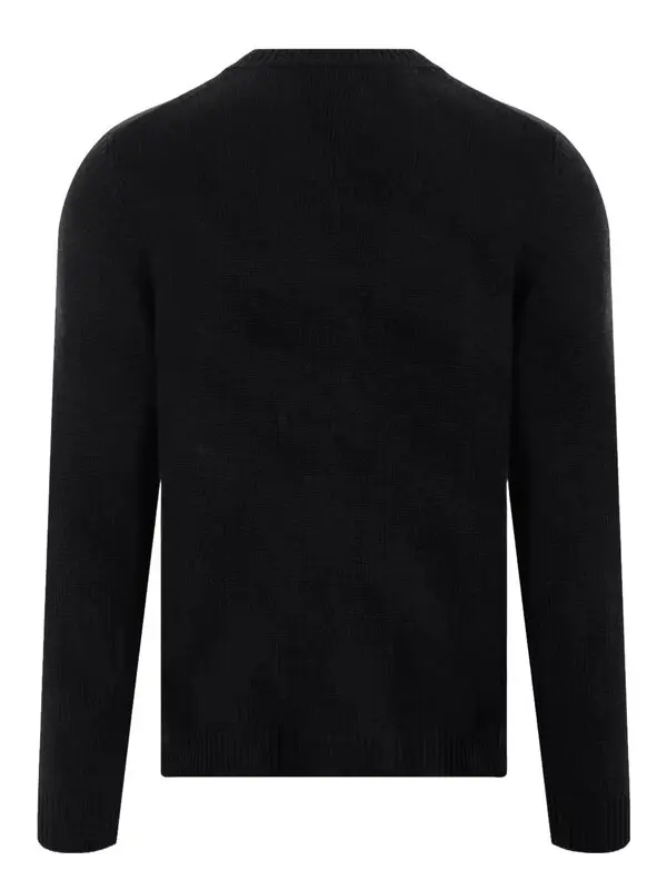 ROBERTO COLLINA Crew-neck Merino-wool Sweater - Black