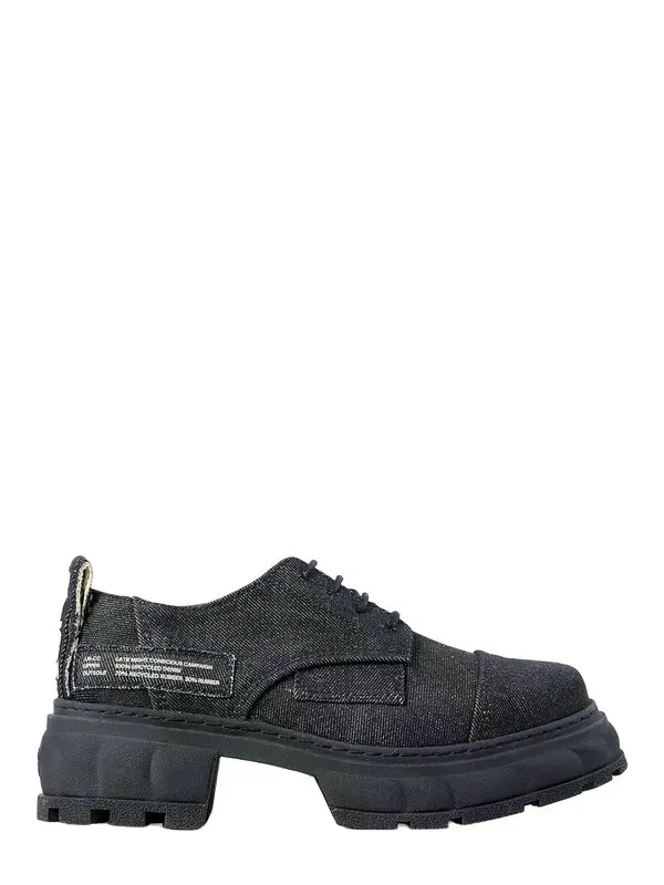 VIRON Alter Recycled-denim Sneakers - Black