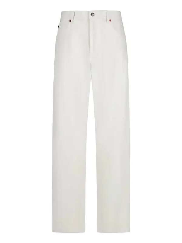 Destin Cotton Straight Leg Jeans - White