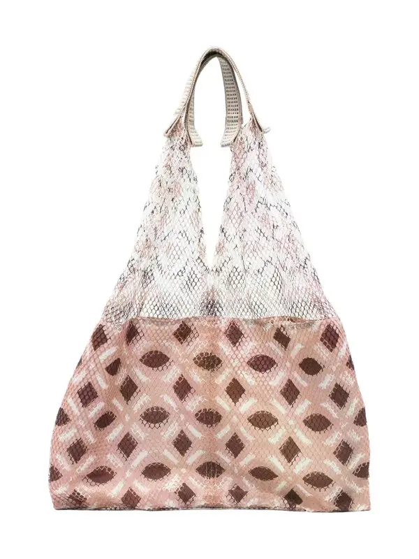 ÉPICE Geometric-pattern Shoulder Bag - Pink