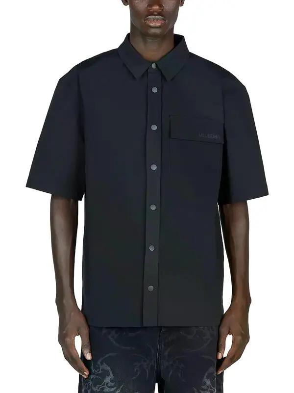 HAN KJØBENHAVN Short-sleeves Pocket Shirt - Black