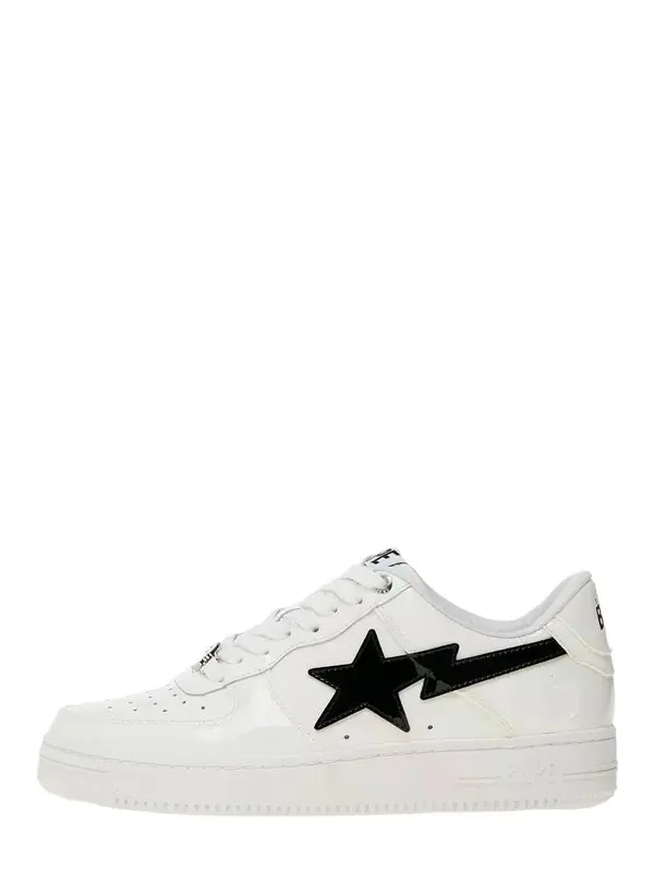 A BATHING APE Sta #2 Star-lightning Sneakers - White