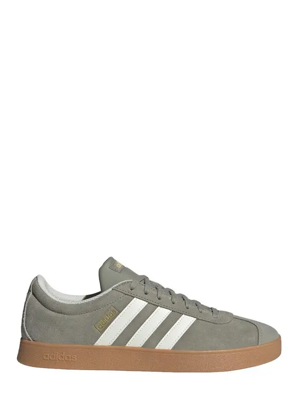 Adidas Vl Court 2.0 Sneakers - Silver Pebble/off White/gold Metallic