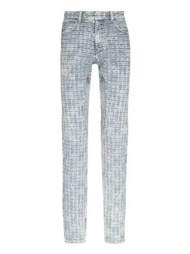 Givenchy 4g Monogram Jacquard Skinny Fit Jeans - Blue