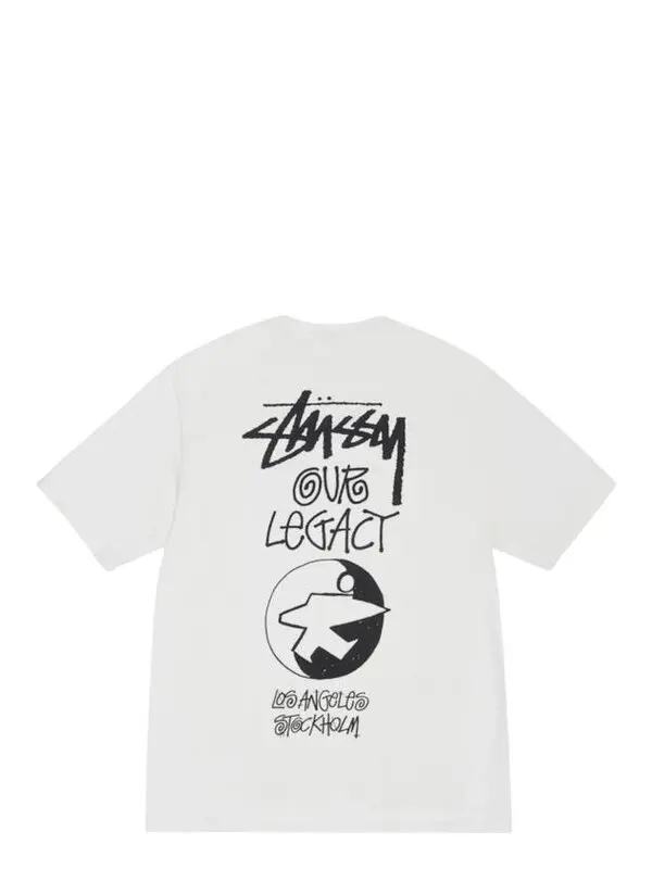 StÜssy X Our Legacy Work Shop Surfman Pigment Dyed Tee Shirt - Natural