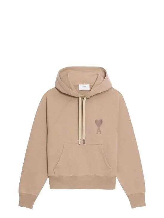 Ami De Coeur Tone-on-tone Hoodie - Beige