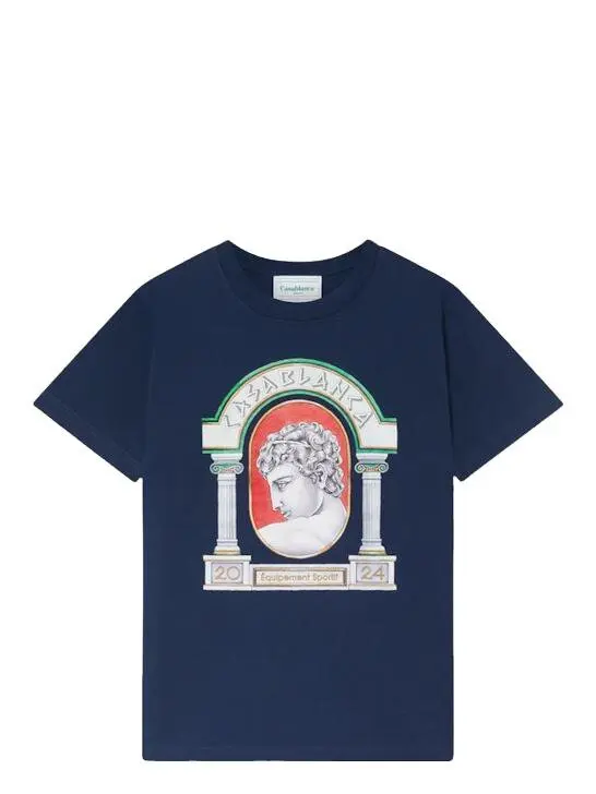 Casablanca La Medaille T-shirt - Navy Blue