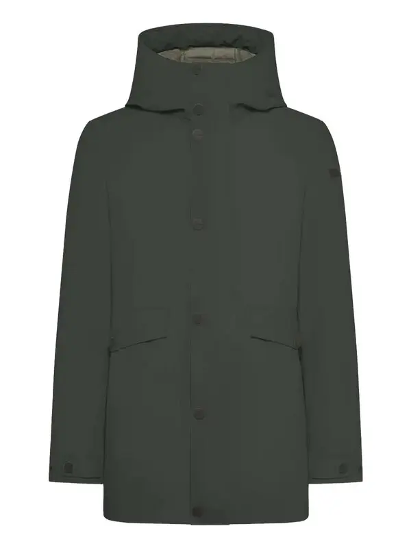 RRD Buttoned Hooded Coat - Green