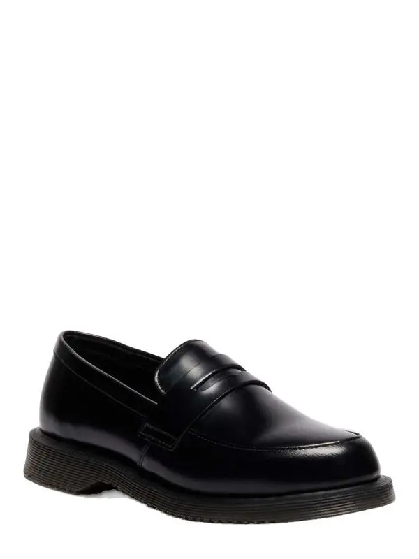 Dr. Martens Temara Polished Smooth Leather Loafers - Black