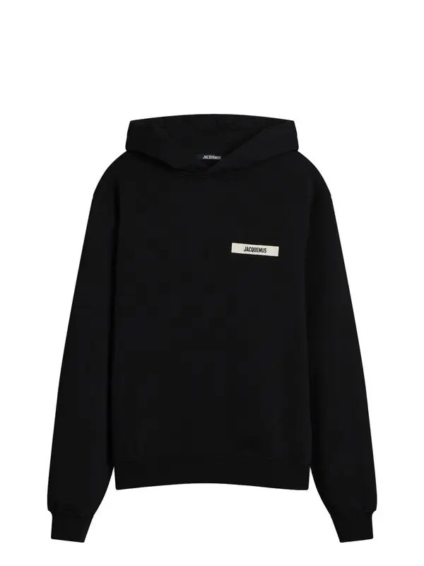 Jacquemus Grosgrain Hoodie - Black