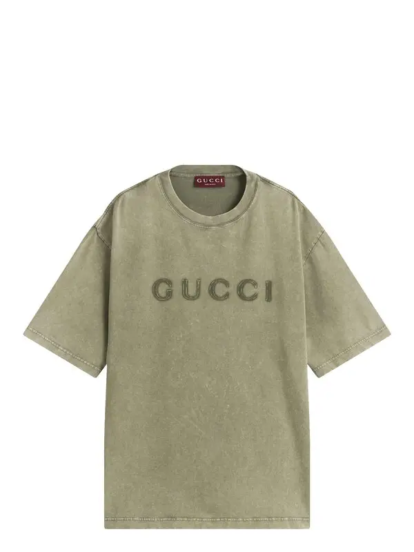 Gucci Faded Logo T-shirt - Green