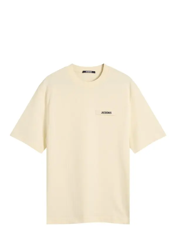 Jacquemus Grosgrain Logo T-shirt - Beige