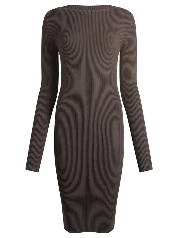 Rick Owens Al Long Sleeve Dress - Darkdust