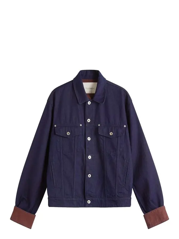 JW Anderson Turn Up Cuff Jacket - Blue/red