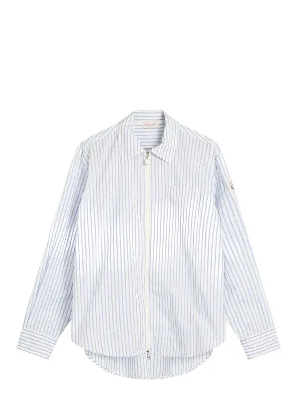Moncler Striped Nylon Shirt - Open White