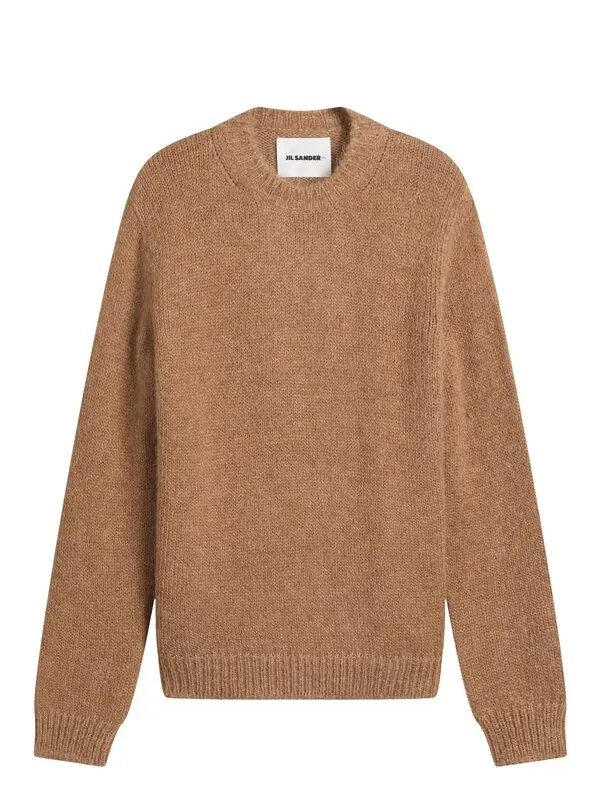 JIL SANDER Alpaca Crew Knit - Medium Beige