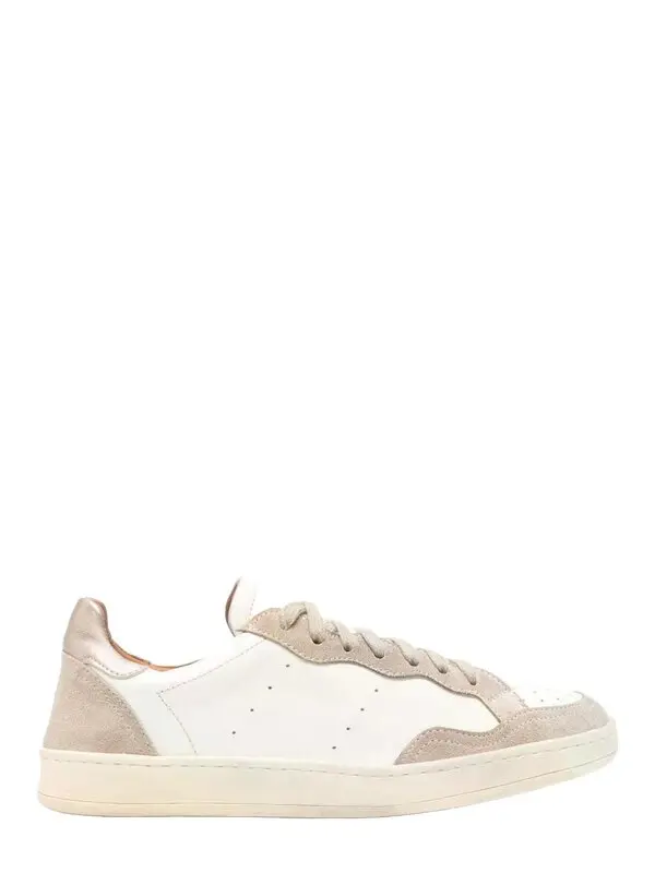 ELIA MAURIZI Gilda Leather-panel Sneakers - Neutrals