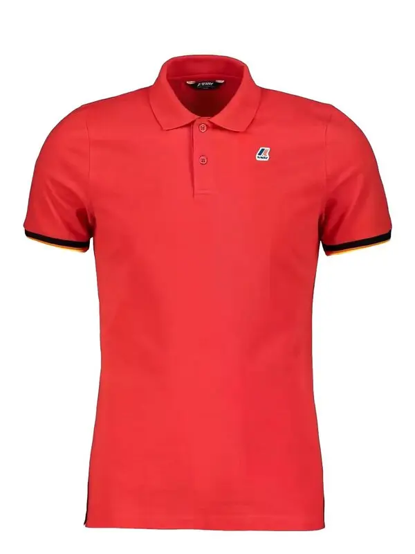 K-WAY Tipped Polo Shirt - Red