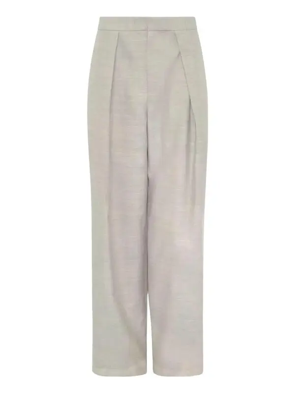 JW Anderson Pleated Wide-leg Trousers - Grey