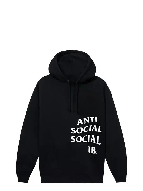 ANTI SOCIAL SOCIAL CLUB Logo-print Cotton Hoodie - Black