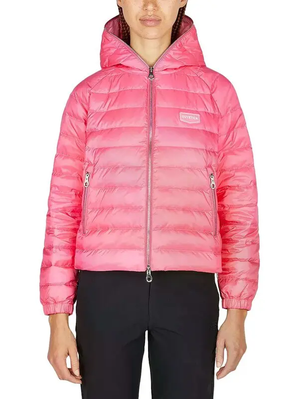 Duvetica Hooded Puffer Jacket - Pink