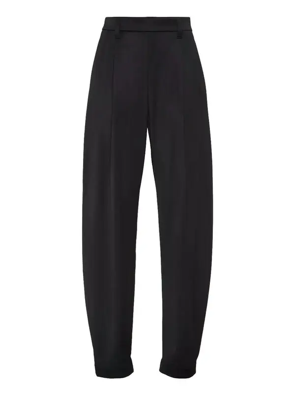 Brunello Cucinelli Pleated Front Tailored Trousers - Black