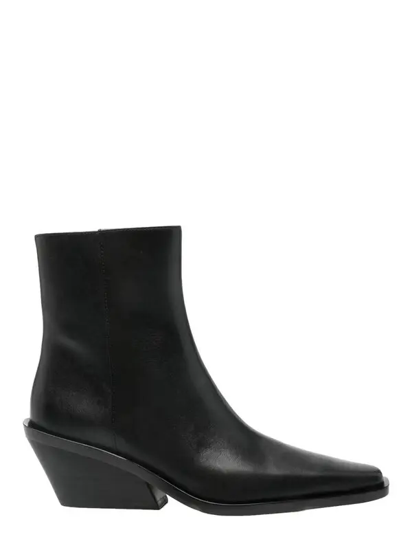 Michael Kors 65mm Leather Zip-fastening Cowboy Boots - Black