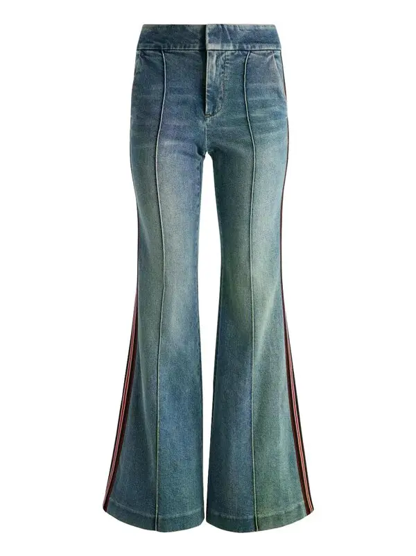 Alice + Olivia Dylan Wide-leg Jeans - Blue