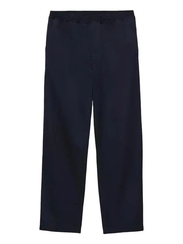 Prada Elasticated-waistband Straight Trousers - Blue