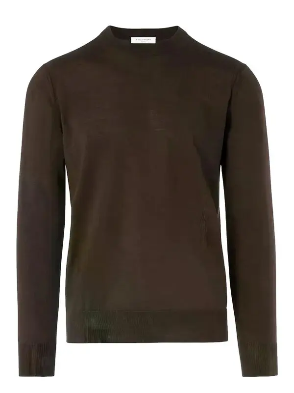 PAOLO PECORA Wool Sweater - Brown