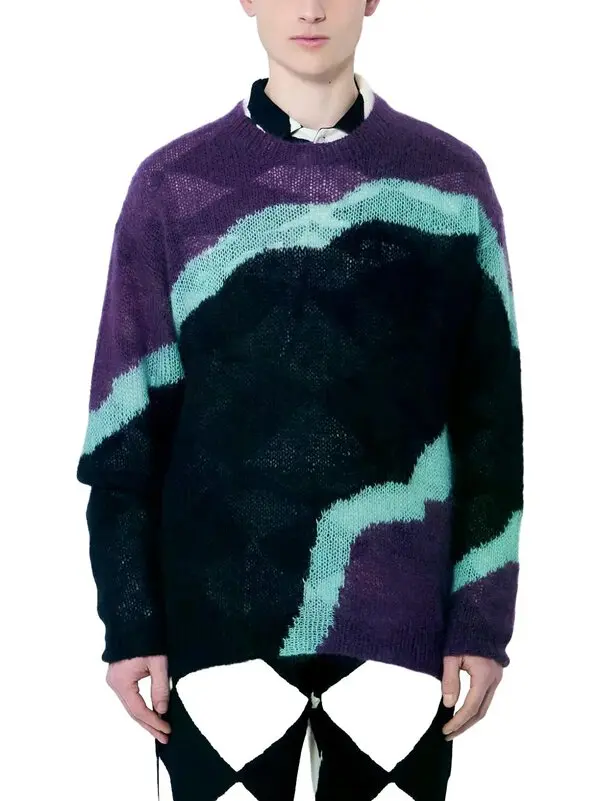 NÒMARYTHM TEXTILE Crew-neck Sweater - Purple