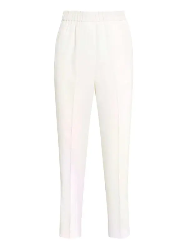 Peserico Elasticated-waist Trousers - White