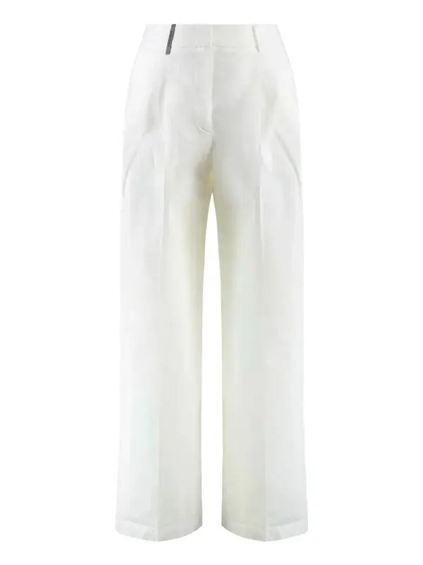 Peserico Cotton Trousers - White