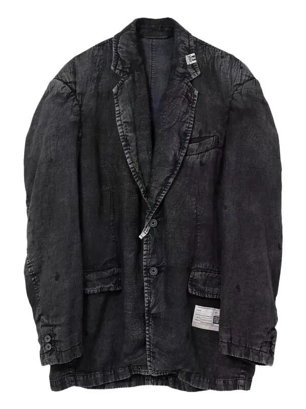 Mihara Yasuhiro Linen Blazer - Black