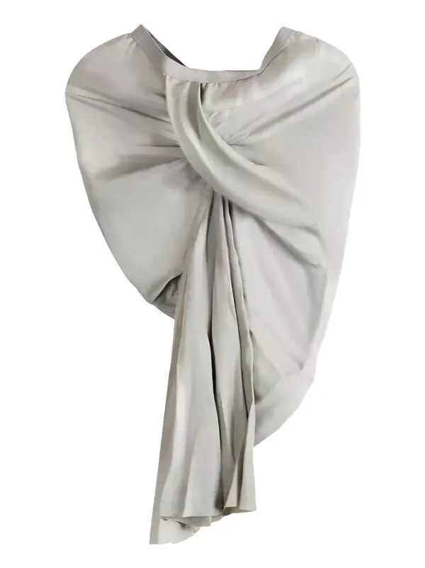 Rick Owens Draped Twisted Skirt - Grey