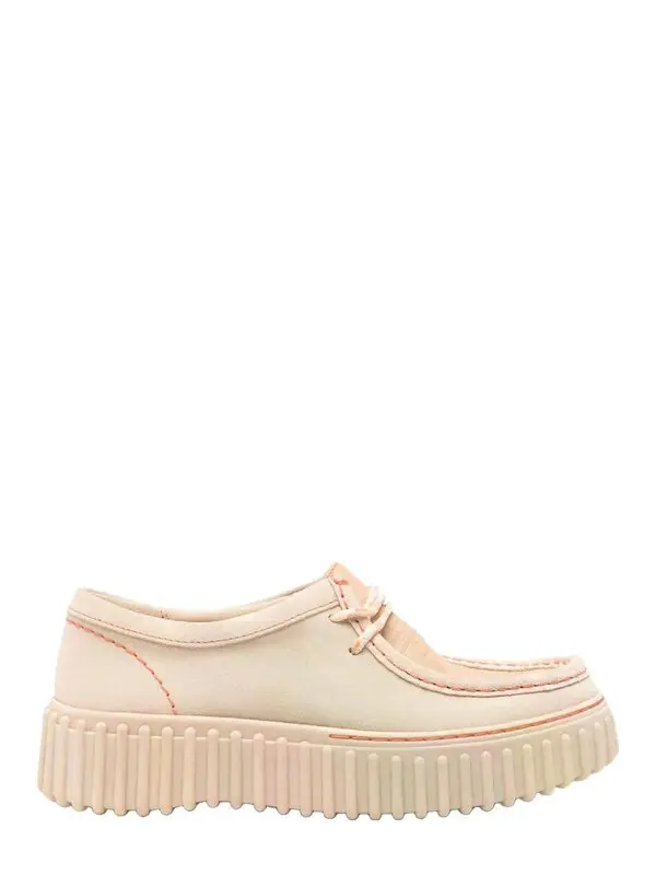 Clarks Torhill Textured Platform Derby Shoes - Neutrals