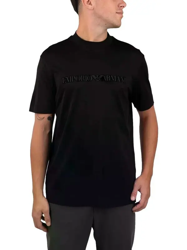 Emporio Armani Embossed Logo T-shirt - Black