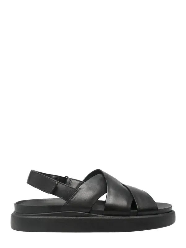 Clarks 25mm Aristella Crossover Slingback Sandals - Black