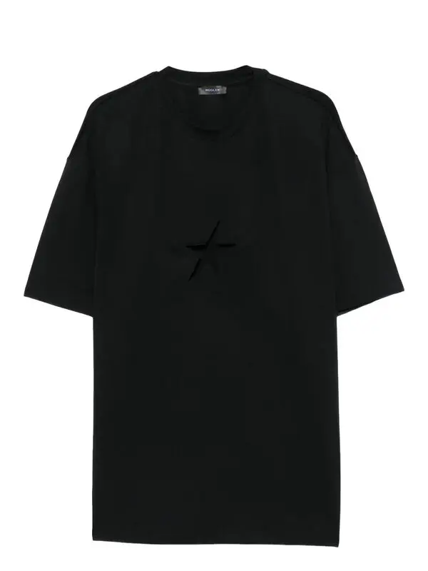 MUGLER Star Cut-out T-shirt - Black