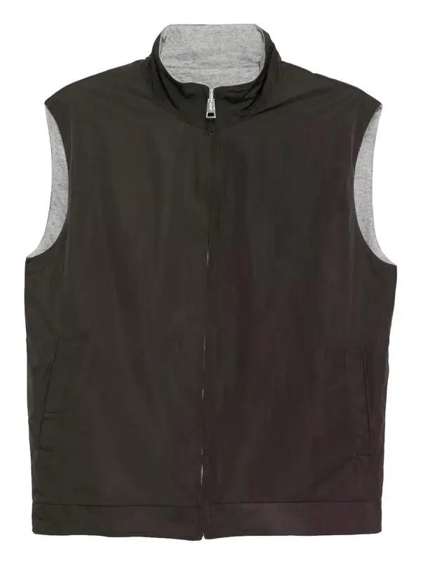 AURELIEN Reversible Resort Gilet - Grey