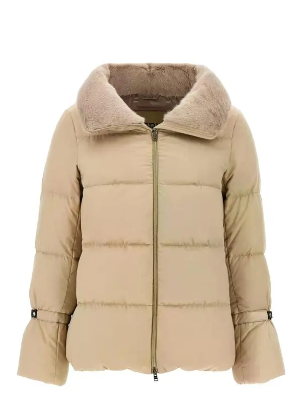 Herno Quilted High-neck Puffer Jacket - Neutrals