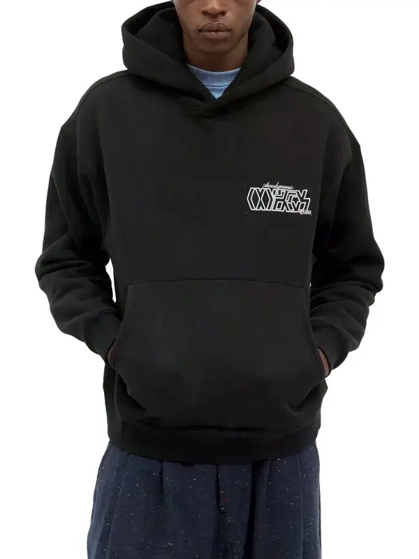 METALWOOD STUDIO Logo-embroidered Hoodie - Black