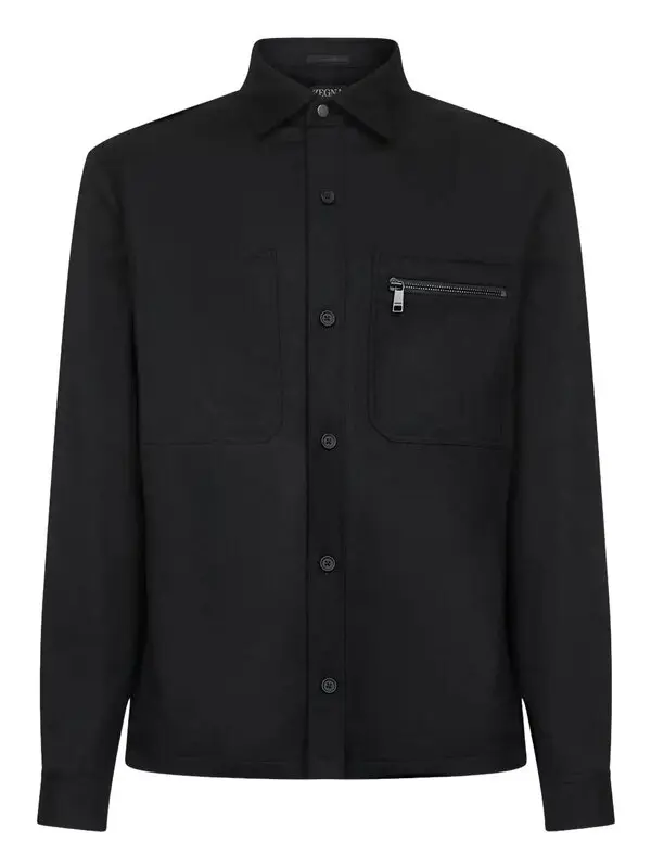 Zegna Buttoned Shirt - Black