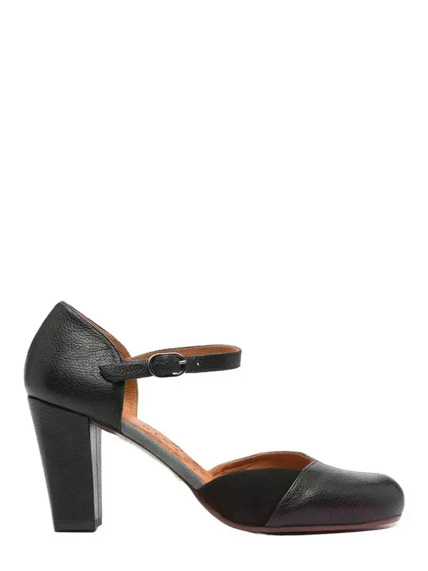 Chie Mihara 85mm Nica Leather Ankle-strap Pumps - Black