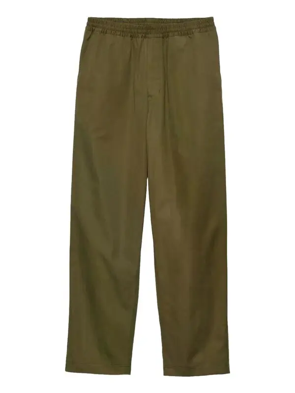 Prada Triangle-logo Patch-pocket Trousers - Green