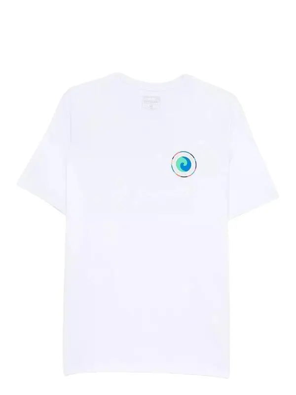 Patagonia Logo-embroidered Graphic T-shirt - White