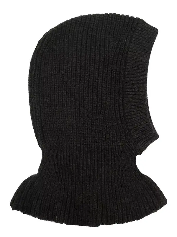 LEMAIRE Ribbed Balaclava - Black