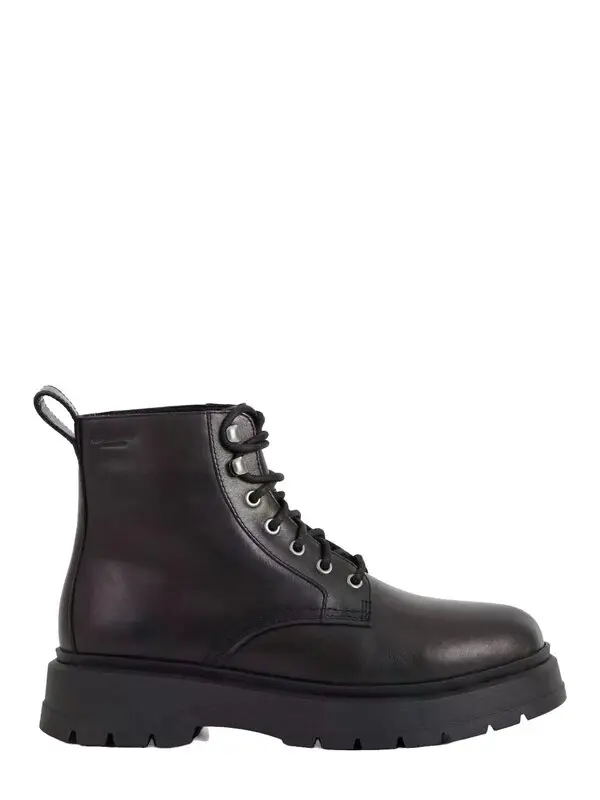 VAGABOND SHOEMAKERS Debossed-logo Leather Boots - Black