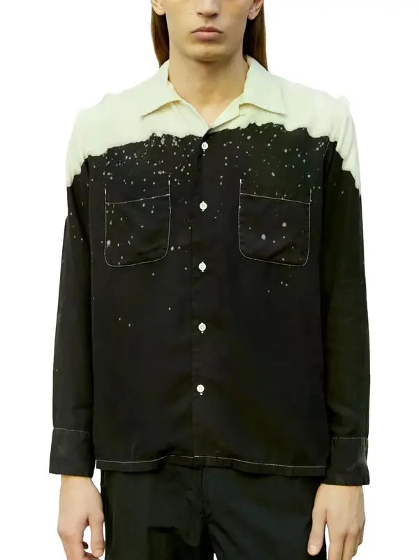 NÒMARYTHM TEXTILE Two-tone Shirt - Black
